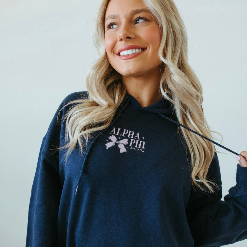 All About The Bows Hoodie by Ali & Ariel | Sorority Apparel | Greek Hoodie
