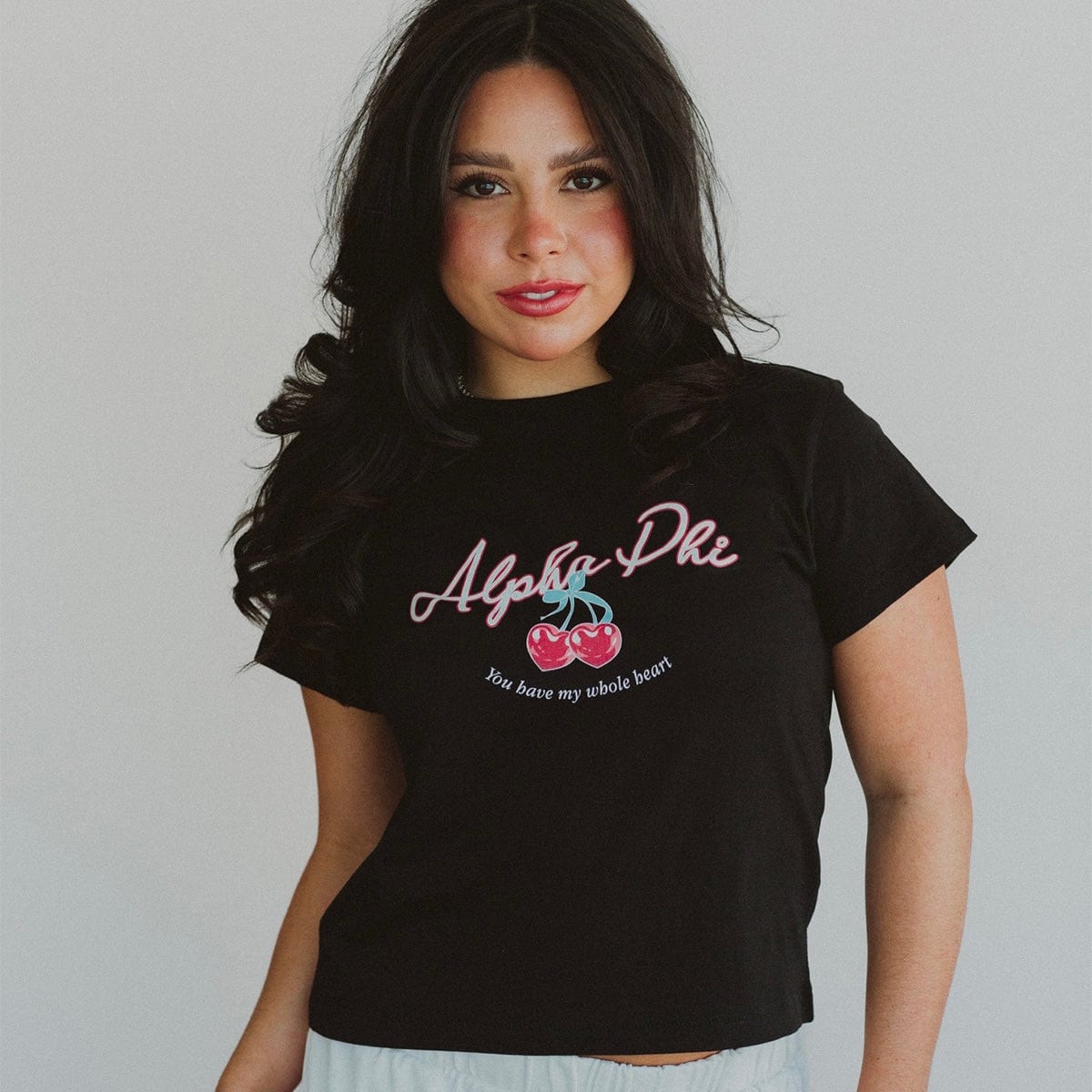 Mon Cheri Baby Tee by Ali & Ariel | Sorority Apparel | Greek Baby Tee