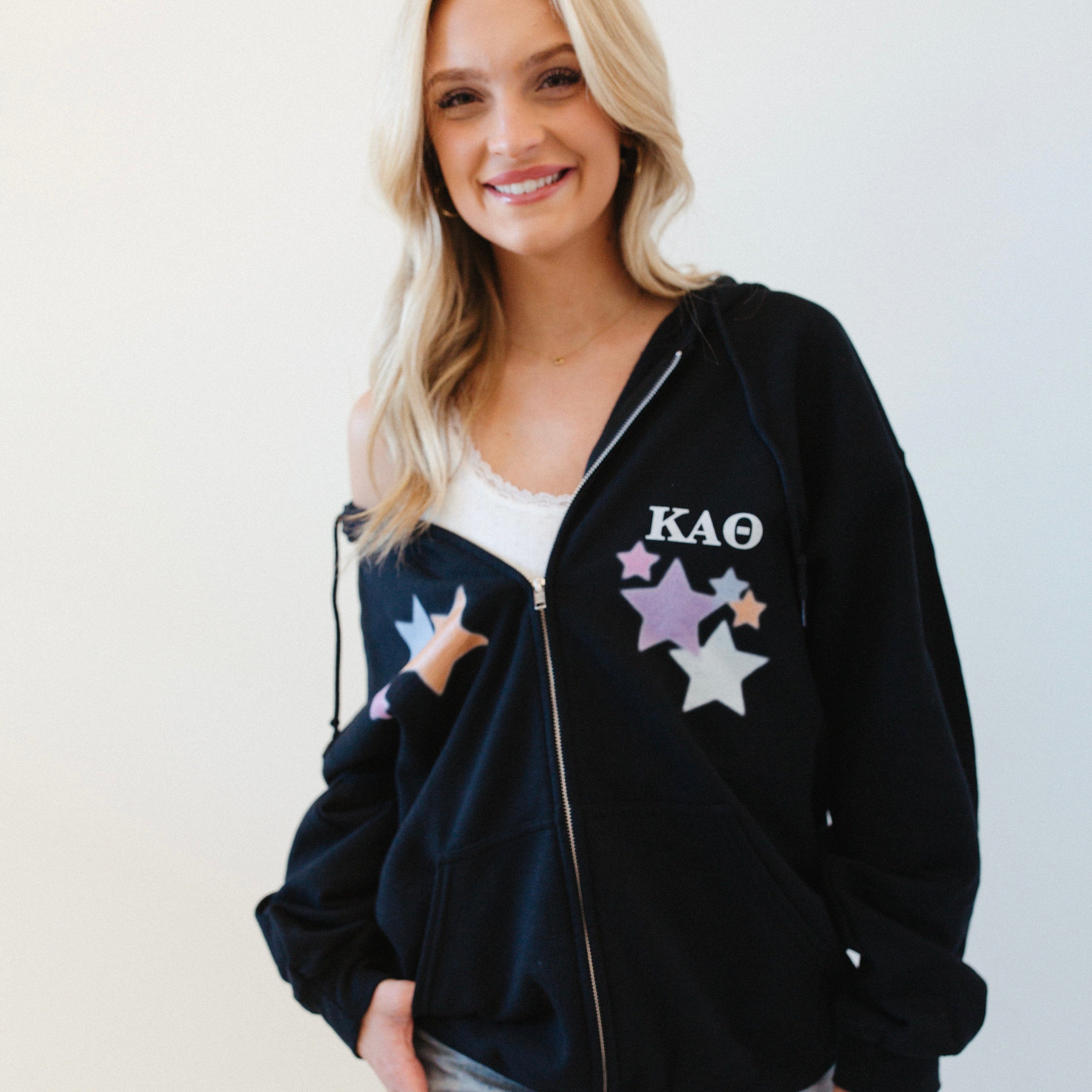 Star Power Zip Up by Ali & Ariel | Sorority Apparel | Greek Zip Up